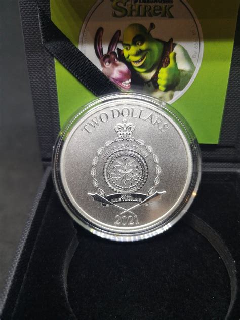 Niue 2 Dollars 2021 Shrek 20th Anniversary Colorized Catawiki