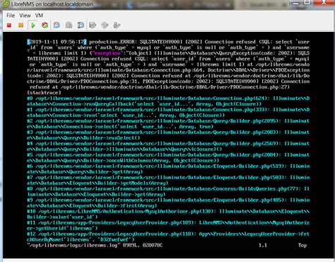 Issues With LibreNMS GUI Help LibreNMS Community