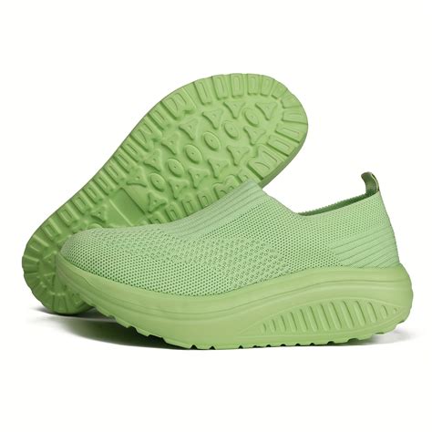 trendy solid color mesh breathable running shoes soft thick temu australia