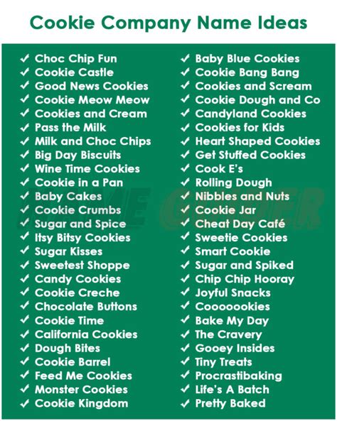 370 cookie company name ideas 2023 name guider