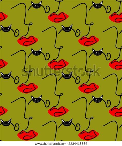 Abstract One Line Drawing Woman Girl Stock Vector Royalty Free