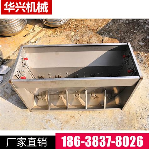 猪用自动料槽不锈钢双面料槽保育床猪料槽保育料槽源头厂家 虎窝淘