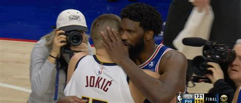 Joel Embiid Hugged Nikola Jokic And Told Him Hes The Best Player In