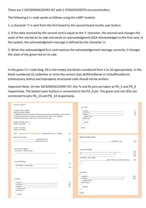 Solved There Are F IDISCOVERY KIT With STM F ZIT Chegg Com