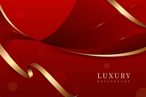 그라디언트 럭셔리 리본 배경 무료 벡터