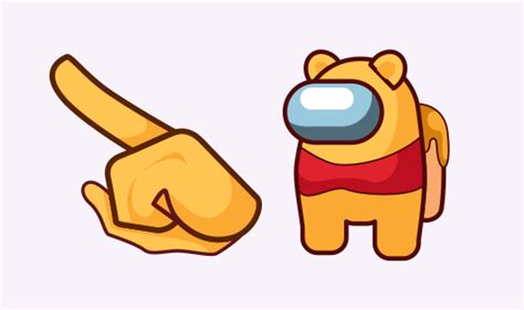 Custom Cursor Custom Cursor Among Us Winnie The Pooh Character For