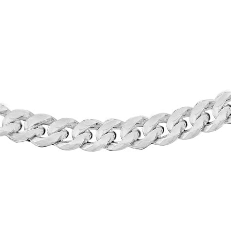 Sterling Silver Panza Curb Chain 24 Inch 7604891 Tjc