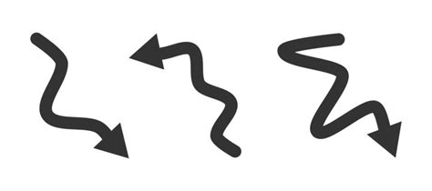 Wiggly Arrow Vector Art Icons And Graphics For Free Download
