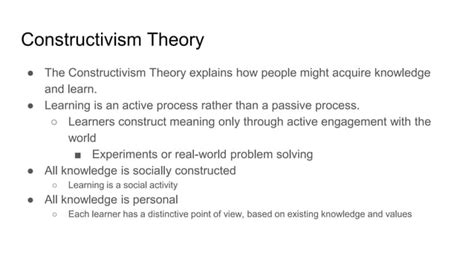 The Evolution Of Constructivism Cognitivism And Behaviorism Pptx Special Education Education