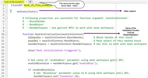 Organize Mask Initialization And Callbacks In A MATLAB File