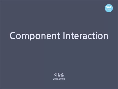 Angular Component Interaction Ppt