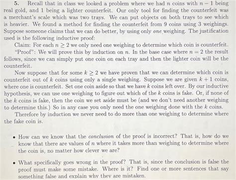 Solved 5 Recall That In Class We Looked A Problem Where We Chegg Com