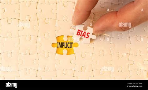 Implicit Bias Symbol Concept Words Implicit Bias On White Paper