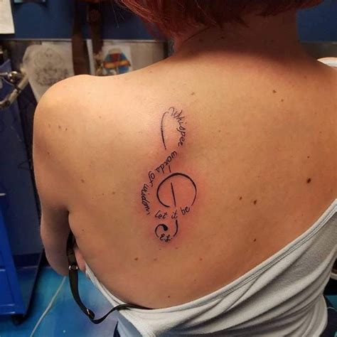 150 Meaningful Treble Clef Tattoo Designs For Music Lovers 2019 Tattoo Ideas 2020