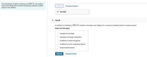 solved the inheritance of certain mutations of brca1 can