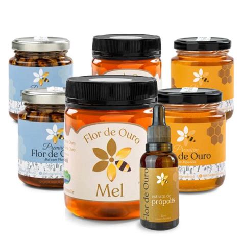 Flor De Ouro Mel Cru De Abelha 100 Puro Apicultura Racional