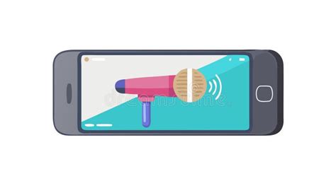 Smartphone With Megaphone Icon Mobile Announcement Alerts Vector Design Generative Ai Stock
