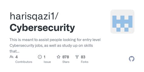 Github Harisqazi1cybersecurity This Is Meant To Assist People