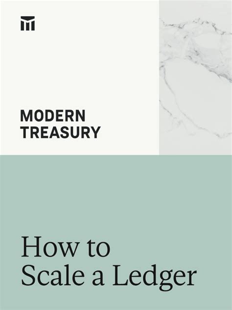 Modern Treasury How To Scale A Ledger Pdf Debits And Credits Database Transaction