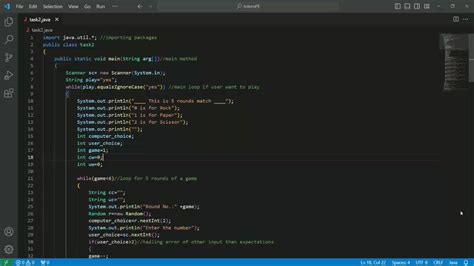 Atharva Phadake On Linkedin Task 2 Rock Paper Scissor Game Using Java Programming Is Done