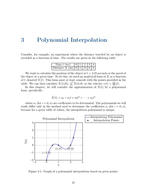 Chapter3 Polynomial Inetrpolation Pdf Interpolation Polynomial