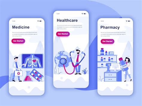 Premium Vector Set Of Onboarding Screens User Interface Kit