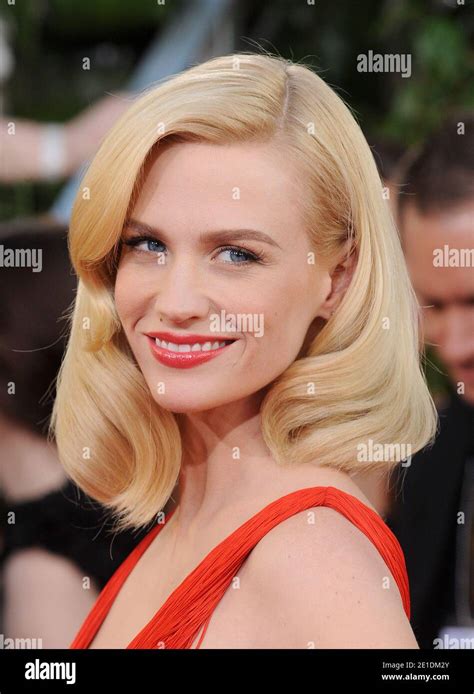 January Jones Arriving For The 68th Annual Golden Globe Awards Ceremony