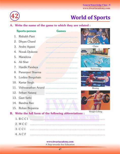 Class 5 General Knowledge Questions Answers Book In PDF