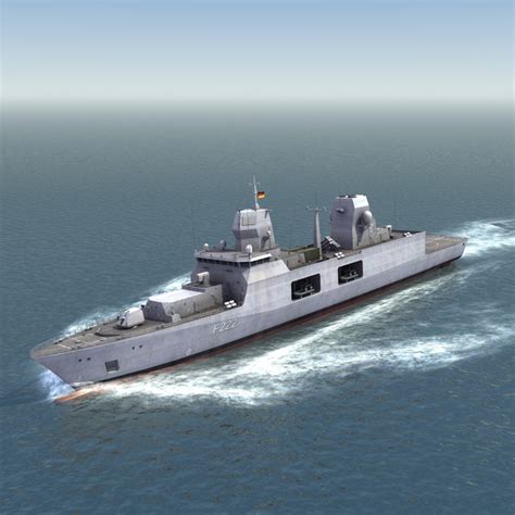 F125 Class Frigate 3ds