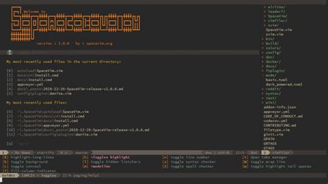 Spacevim Extended Vim Configuration Bundle Leonid Mamchenkov