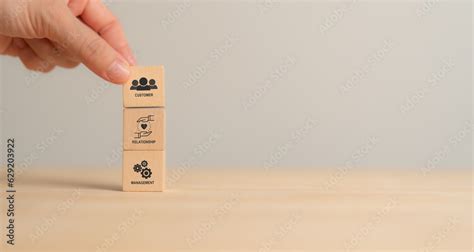 Crm Customer Relationship Management Concept Customer Satisfaction Retention Strategies Crm