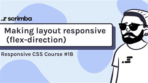 18 Making Layout Responsive With Flex Direction Responsive Css Tutorial Youtube
