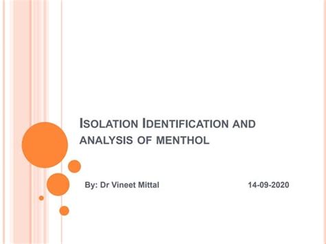 Isolation Identification And Analysis Of Atropine Pptx Chemistry Science