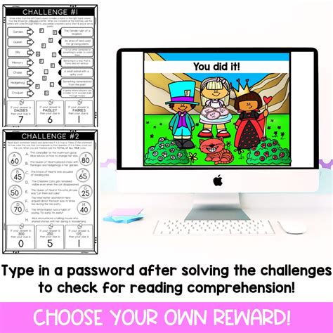Alice In Wonderland Reading Comprehension Game Classroom Transform Aimeesedventuresllc
