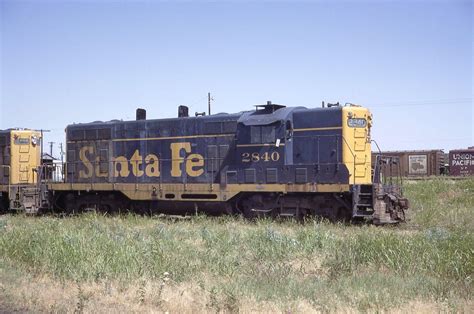 Original Slide Atsf Santa Fe Gp7 2840 Oklahoma City Ok 1970 Bookend Scheme 1937727329