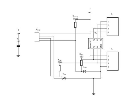 ATtiny85 USB Basic Autodesk Circuits