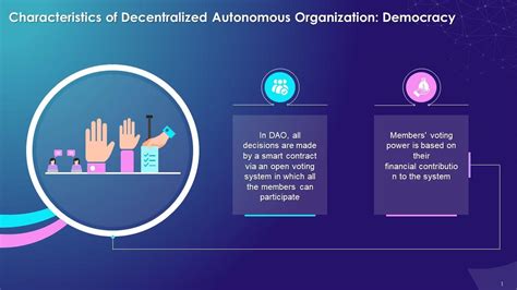 Democracy As A Characteristic Of Decentralized Autonomous Organization Training Ppt Ppt Presentation
