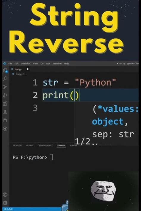 How To Reverse The String In Python Python Coding Programming