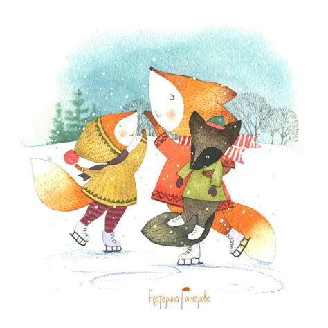 Новогодние Картинки Лисичка 56 фото