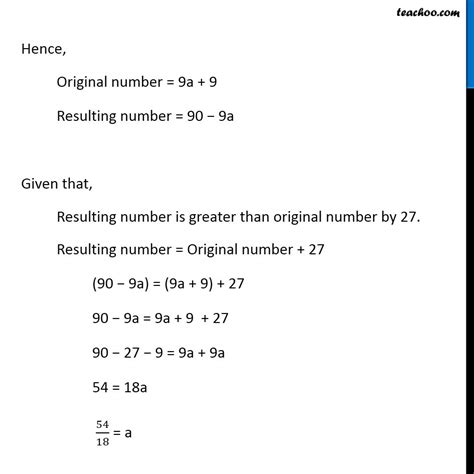 Question 3 Sum Of The Digits Of A Two Digit Number Is 9 When We