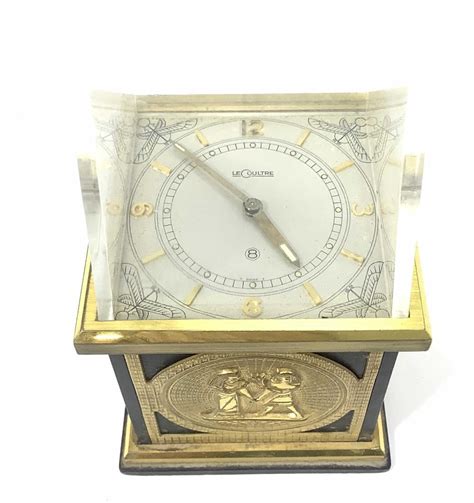 Lot Vintage Jaeger Lecoultre Egyptian Style Clock