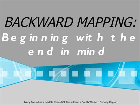 Backward Mapping Presentation Pps