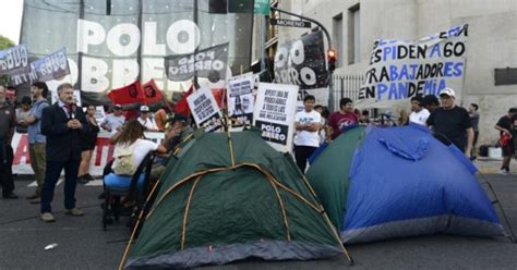 Corte Y Acampe En 9 De Julio Unidad Piquetera Extiende La Protesta Por