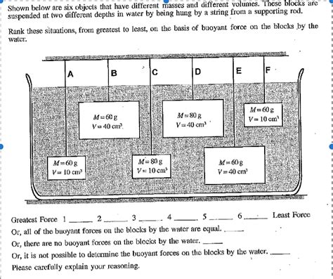 solved shown below are six objects that have different