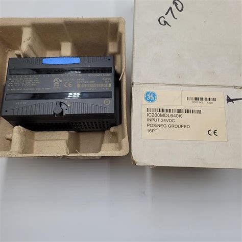 New GE IC200MDL640K INPUT 24VDC POS NEG GROUPED 16PT IN ORIGINAL BOX For Sale At ND Industrial
