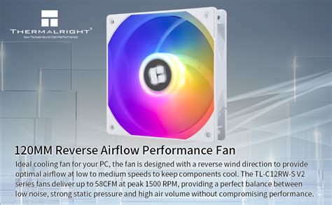 Thermalright Tl C Rw S V Cpu Fan Mm Argb Case Cooler Pwm Connector Silent Computer Fan