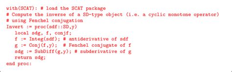 Inversion Of A Maximal Cyclic Monotone Operator Using Fenchel Download Scientific Diagram