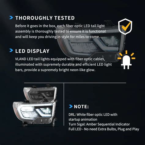 2018 Sequoia Headlights 08 20 Assembly With Bright Led Drl Wooncar