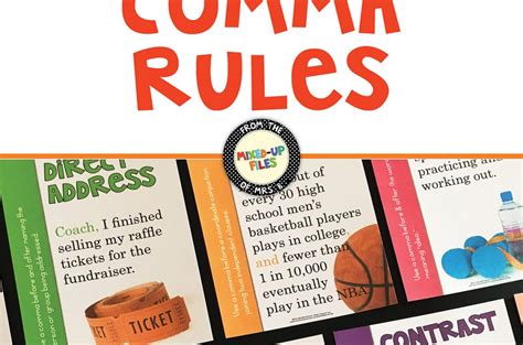 Comma Rules Infographic Project Mixed Up Files