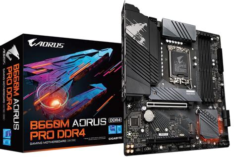Gigabyte Ga B660m Aorus Pro Ddr4 B660m Aorus Pro Ddr4 Intel B660 Alder Lake Lga 1700 Micro Atx